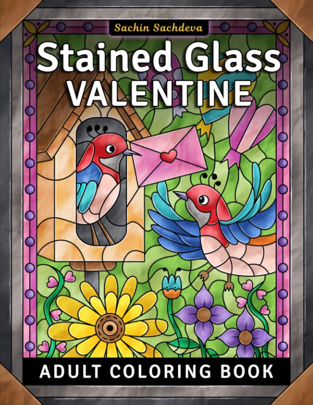 Amazon.com: Stained Glass Valentine: Adult Coloring Book for Stress ...