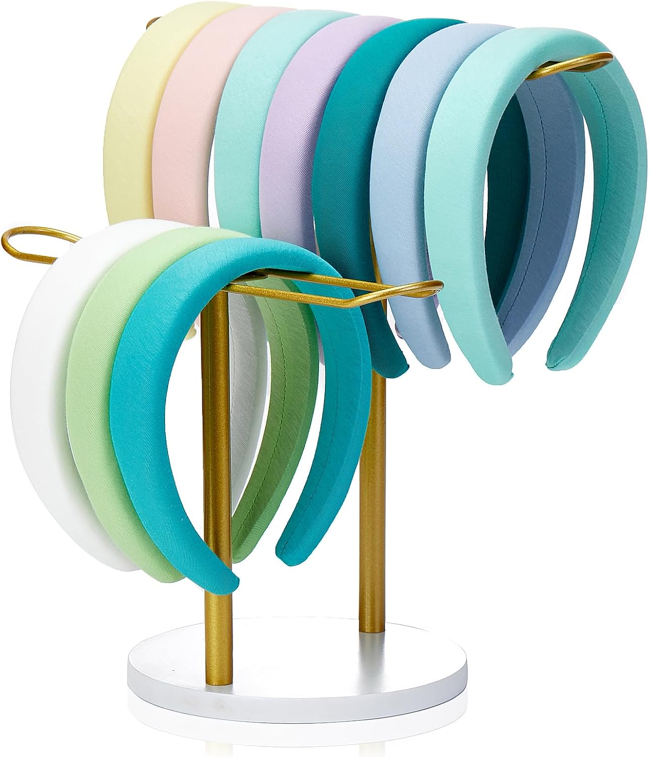 Amazon.com: MoyRetty Headband Holder Organizer, 2-Tier Metal Hair Hoop ...