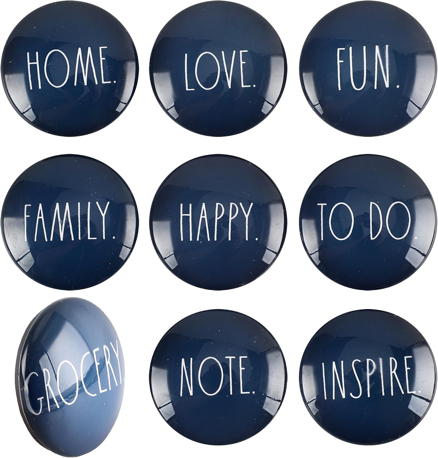 Amazon.com: Rae Dunn Cute Glass Magnets - Decorative Fridge Magnets for ...