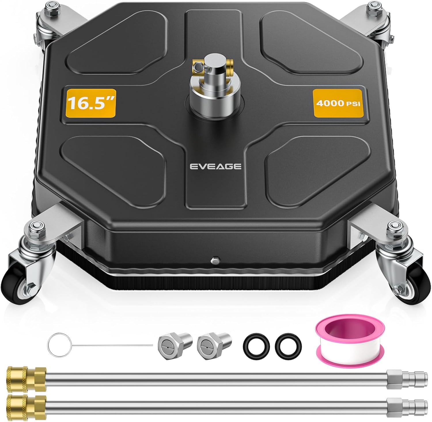 Amazon.com: EVEAGE 16.5" Pressure Washer Surface Cleaner Attachment ...