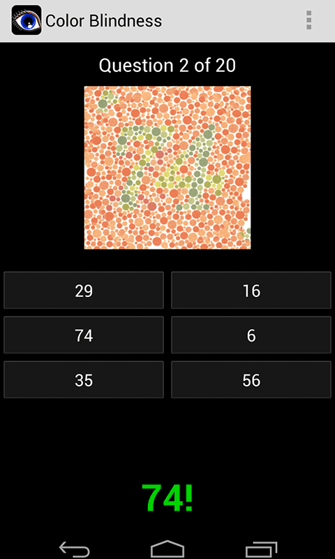 Color Blindness - App on Amazon Appstore