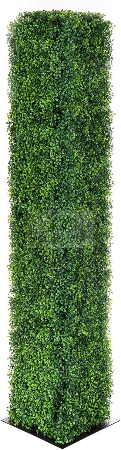 Amazon.com: NatraHedge Artificial Freestanding Boxwood Pillar (12" W x ...