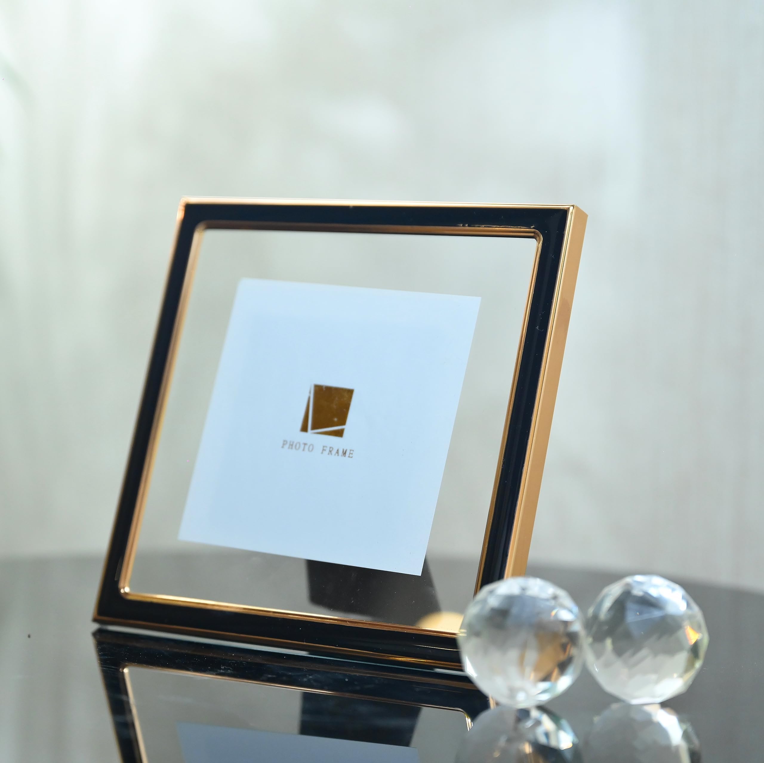 Customized Decorative Table Top Photo Frame, Glass Standing Frame ...