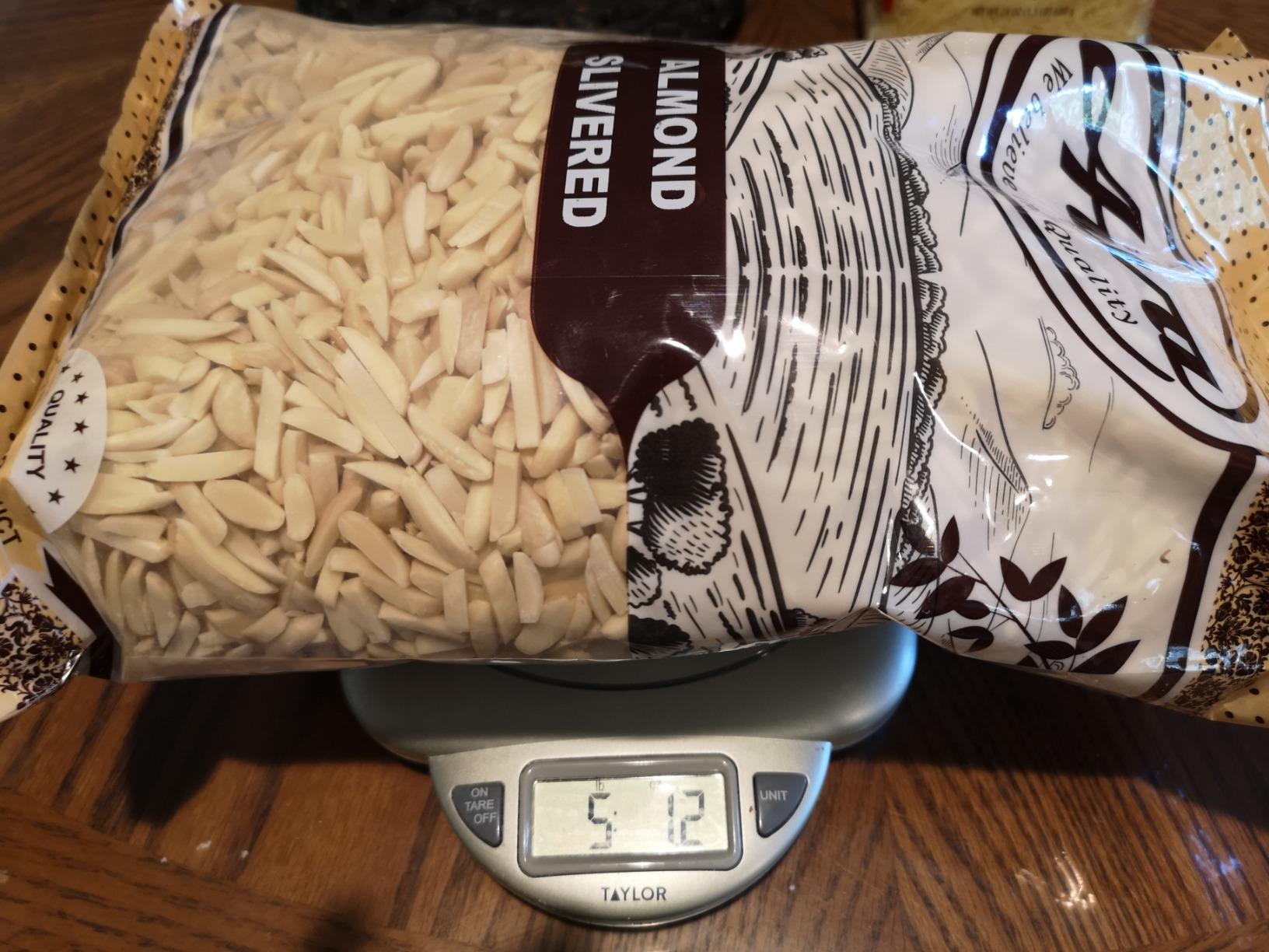 Amazon.com : Blanched Slivered Almonds 5lb Bulk Bag : Grocery & Gourmet ...