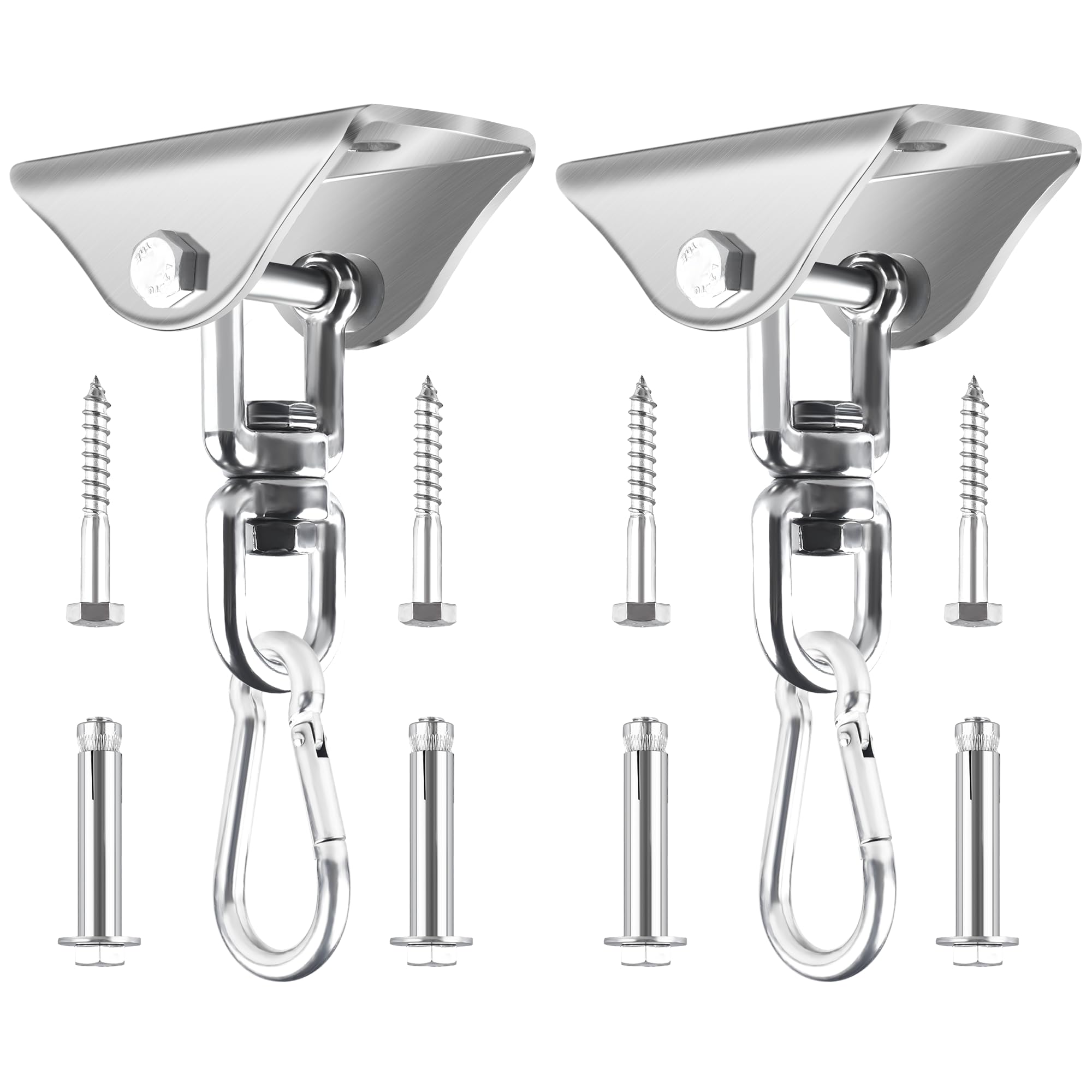 Snapklik.com : Heavy Duty Swing Hangers, 2000 LB Capacity Stainless Steel Swing Hardware, Swing ...