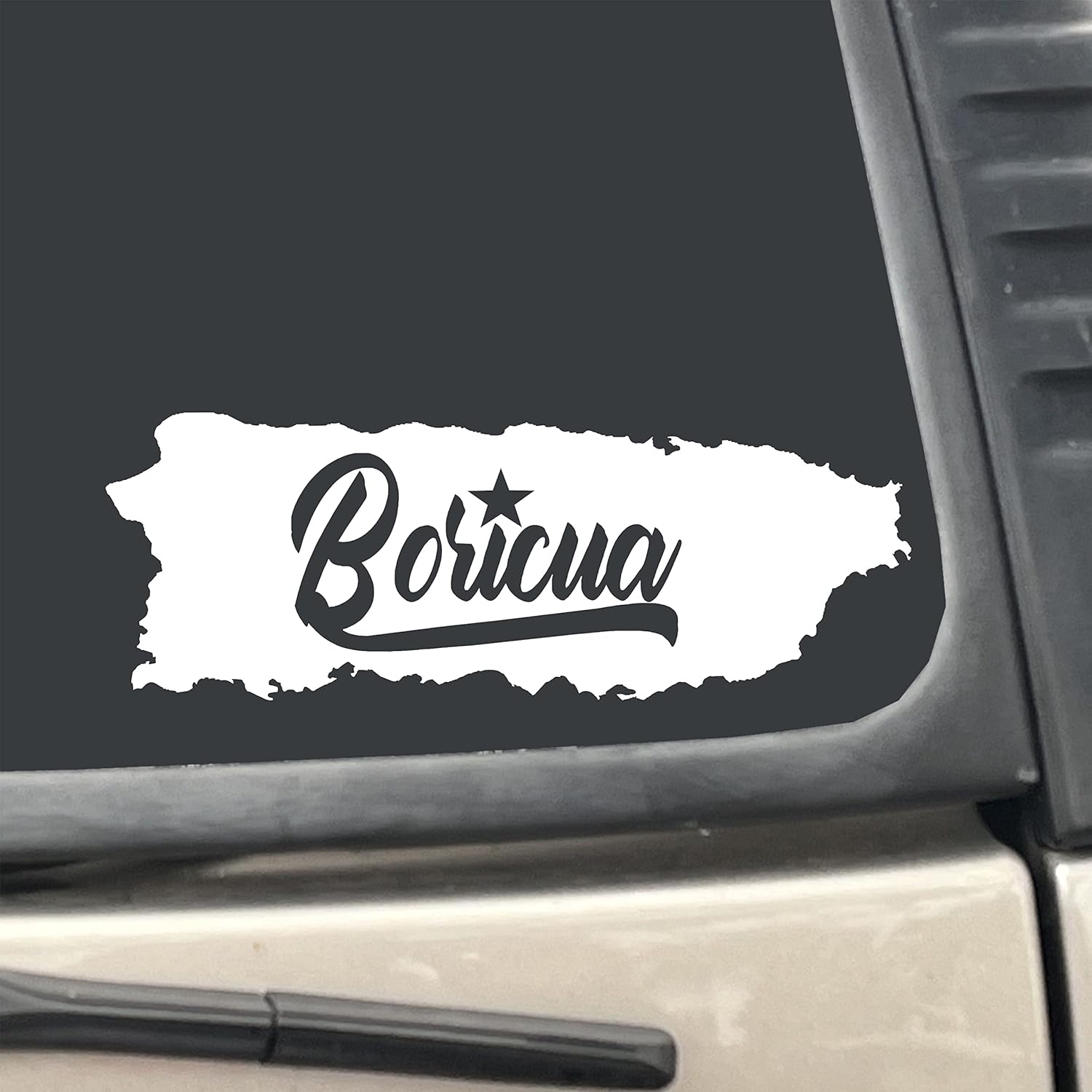 Amazon.com - Puerto Rico Boricua Map Island Shape 7" x 2.5" Sticker ...