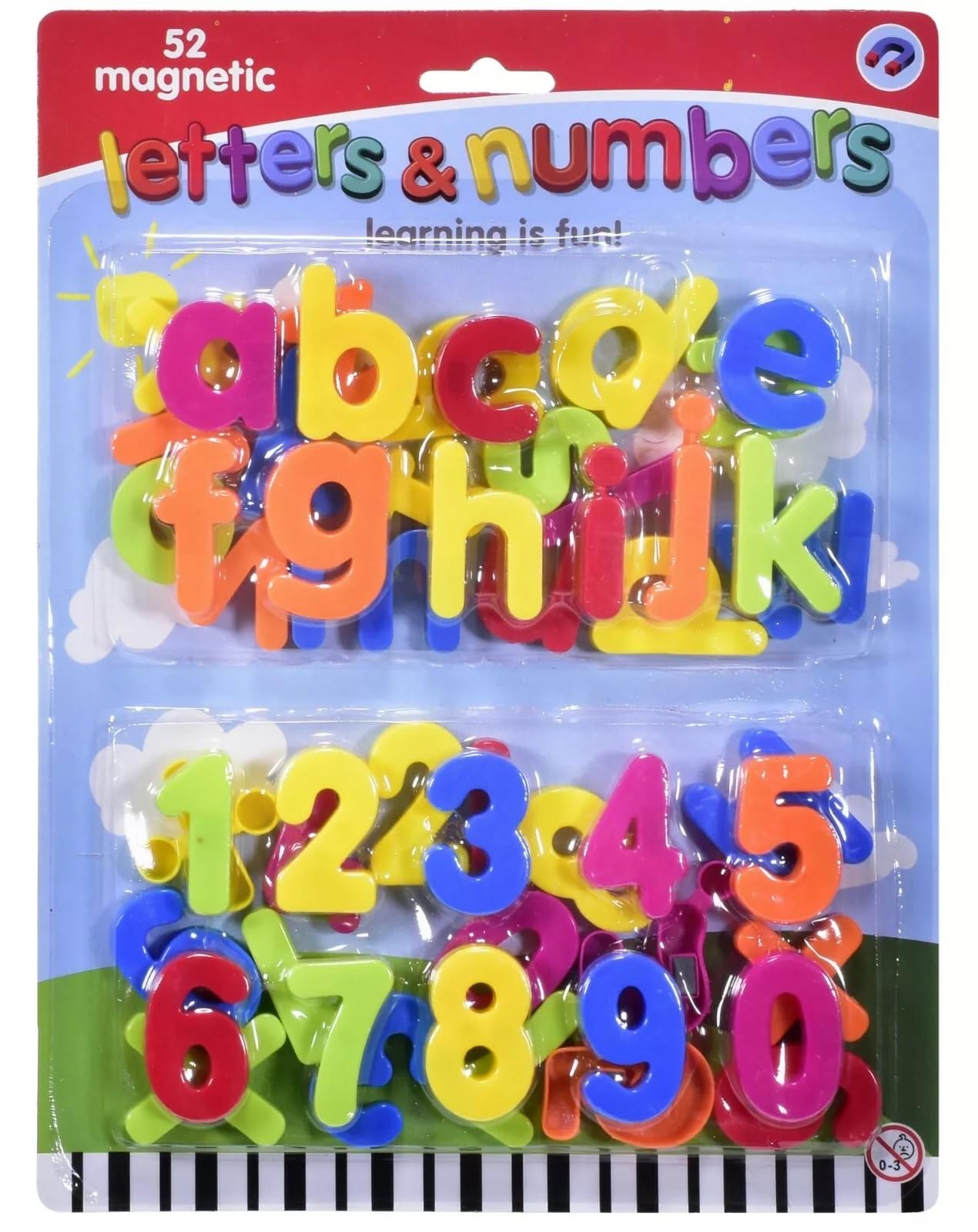 52pc Large Magnetic Letters Alphabet & Numbers Fridge Magnets Toys Kids ...
