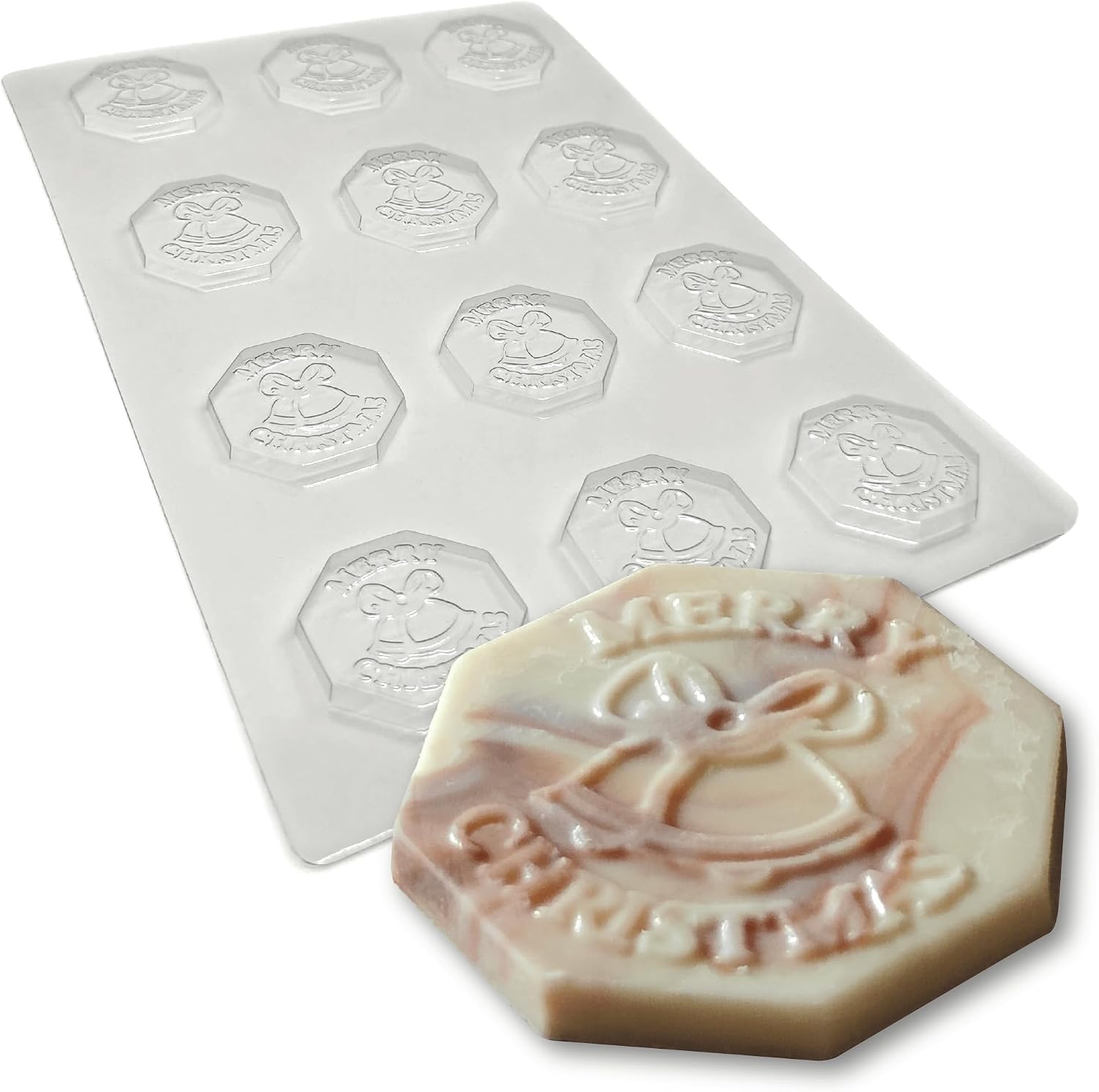 Christmas Chocolate Coins Moulds Octagon - 10g - Packs of 12 or 48 ...