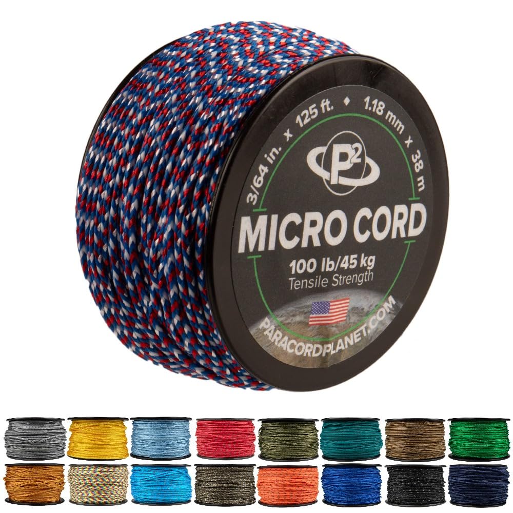 Amazon.com: Paracord Planet Micro Paracord – Thin Braided Cord for ...