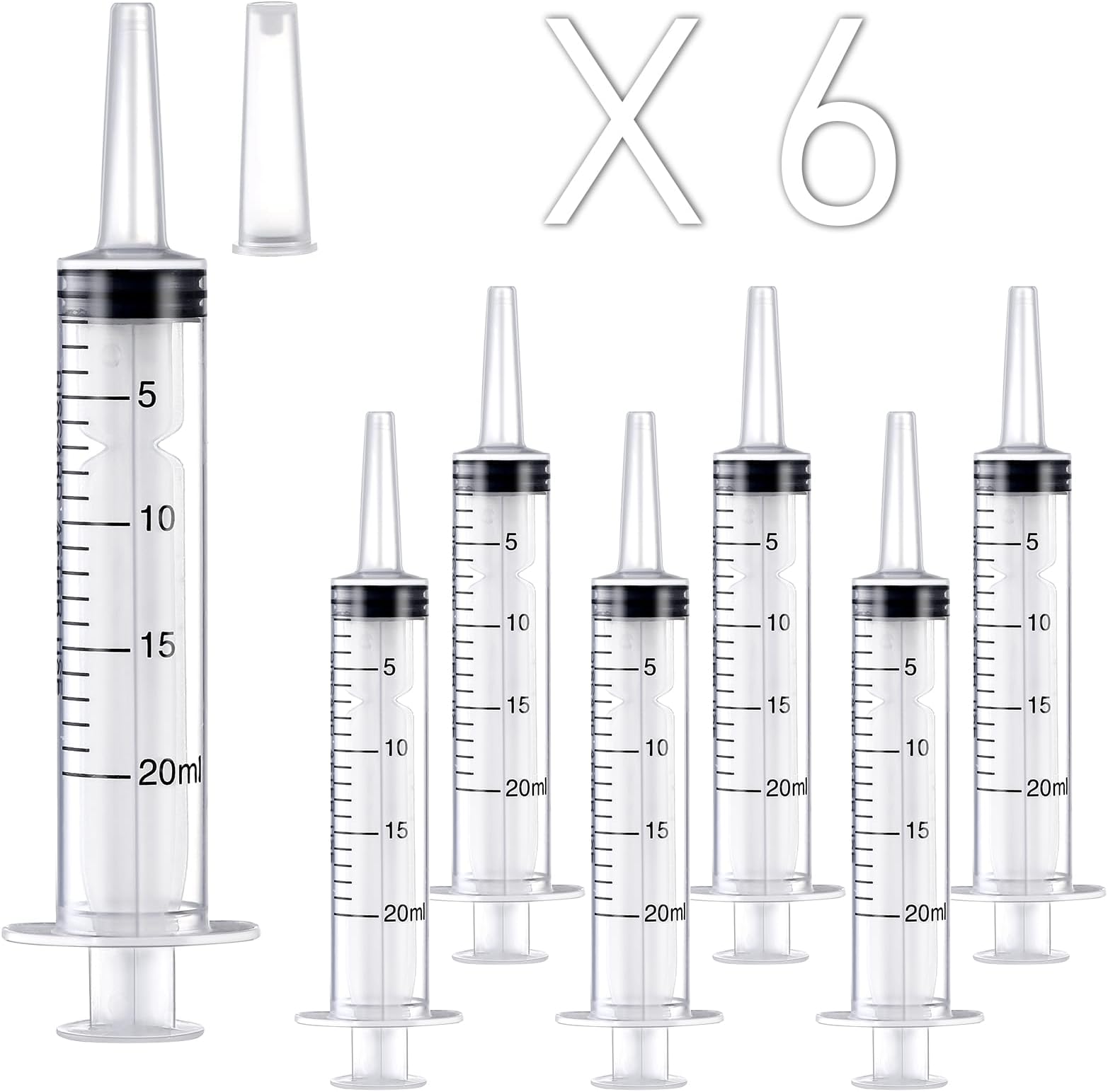 Amazon.com: 5pcs 250ml Large Syringe with Cap, Individually Sterile ...