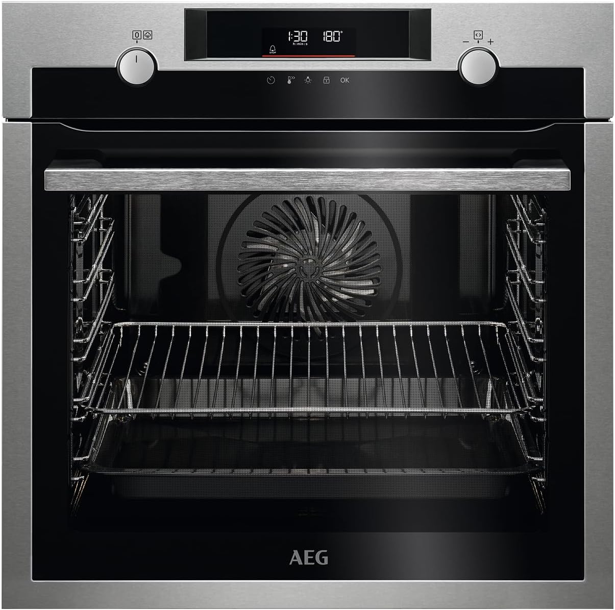 AEG 6000 Steam Oven BPS555060M, Built In Electric Single Oven, 71L ...