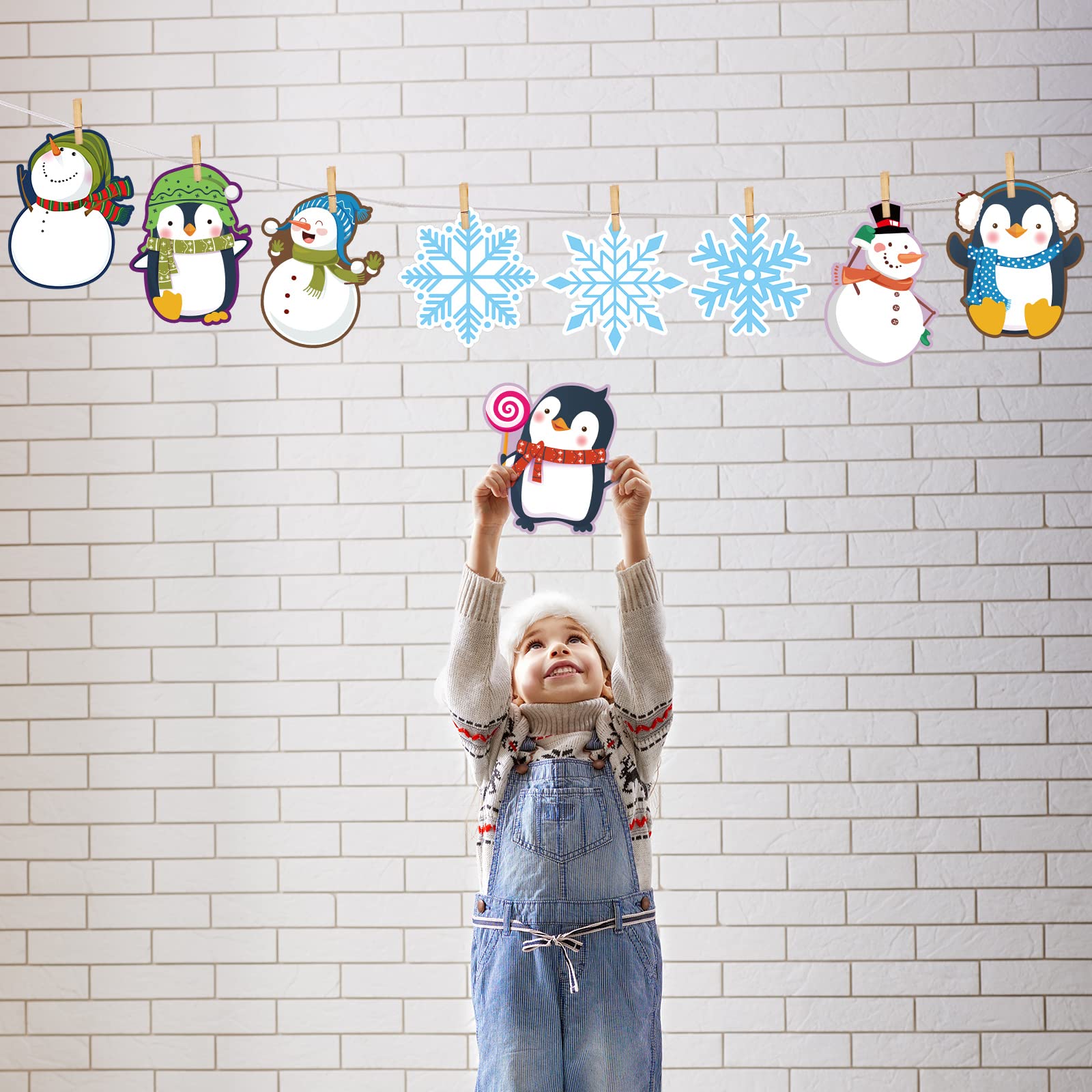 Snapklik.com : 45 Pcs Winter Cutouts, Snowflake Accents Paper Cutouts ...
