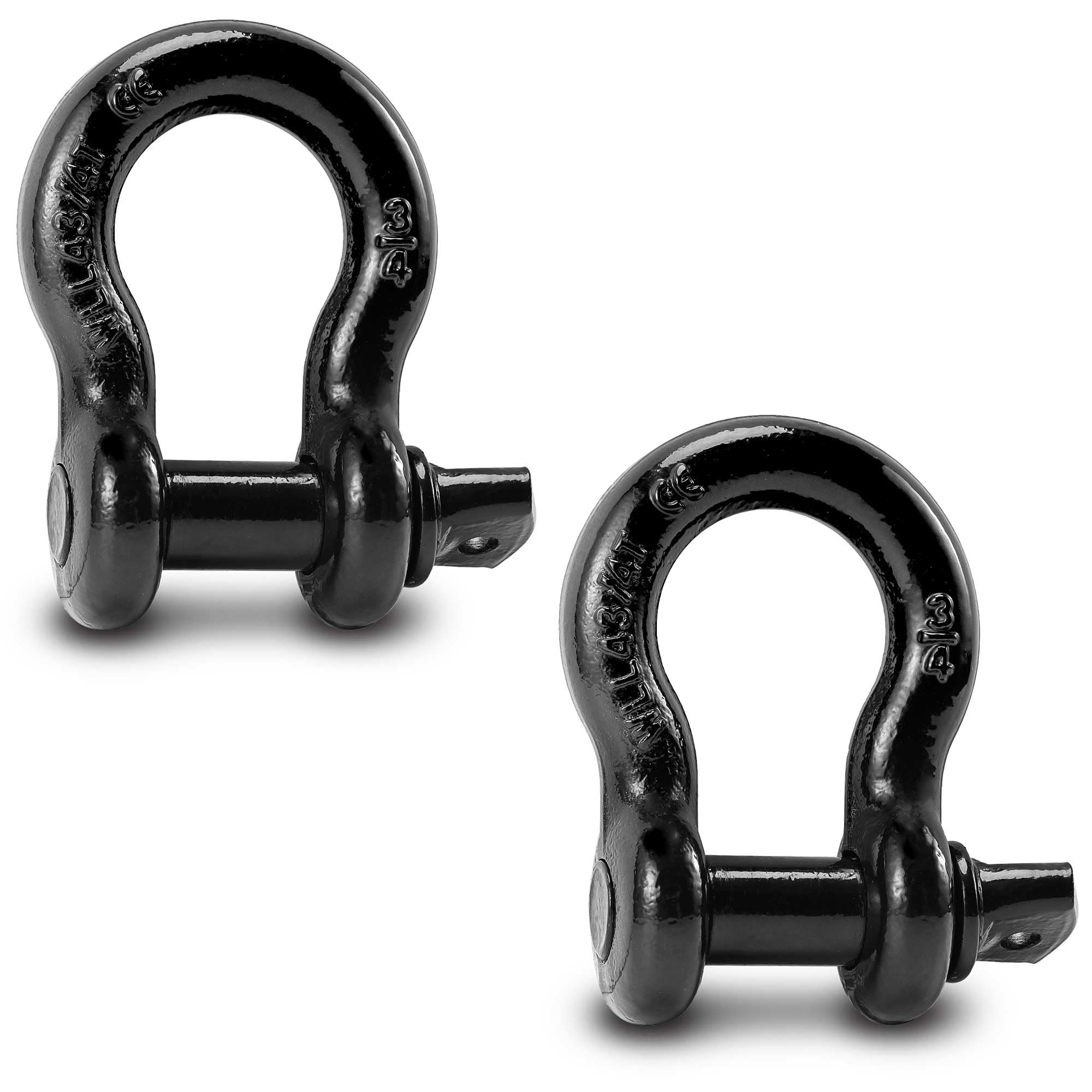 Amazon.com: Leero 3/4" D Ring Shackles, 4.75 tons (10,472lbs) Working ...