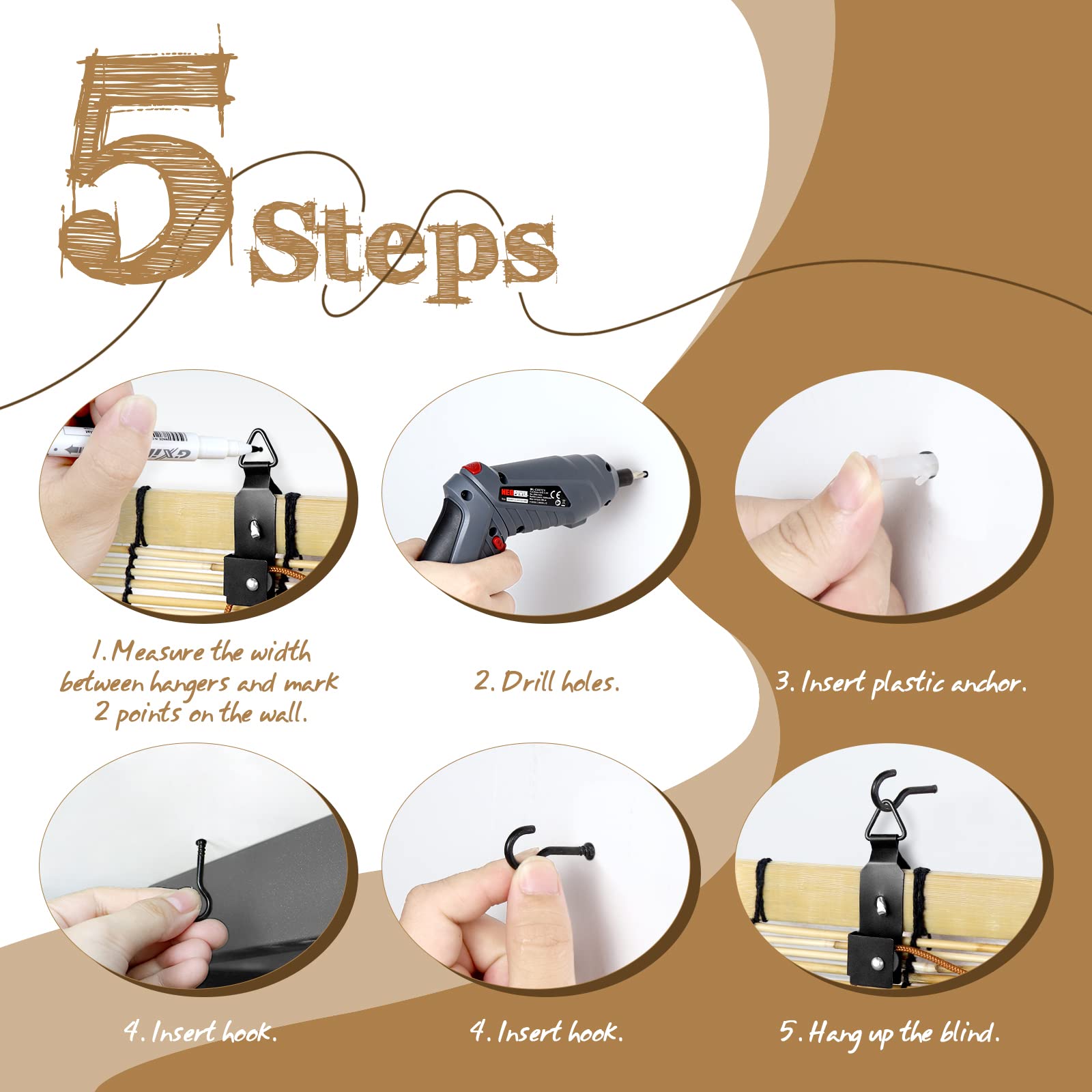 Tgzwme Bamboo Reed Roll-Up Blind Shades for Windows,47" W x 71" H ...