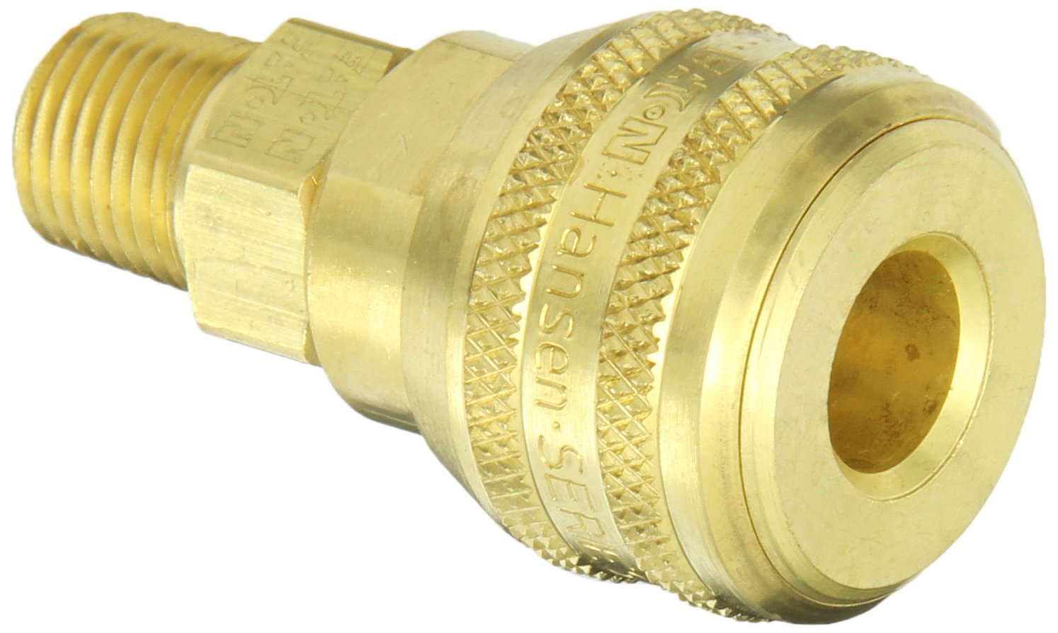 Eaton Hansen 3100SL Brass ISO-B Interchange Pin Lock Pneumatic Fitting ...