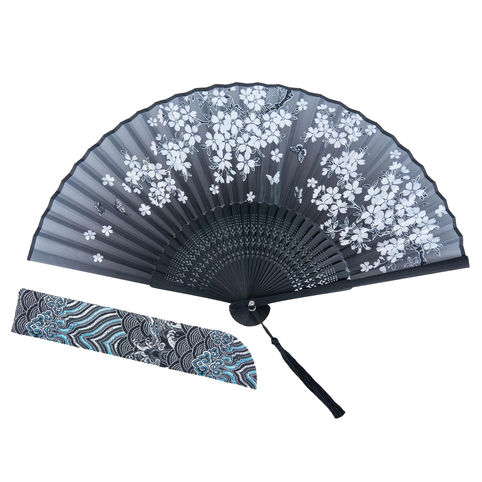 Amazon.com: AWESEA Folding Hand Fans for Women Foldable, Paper fans ...