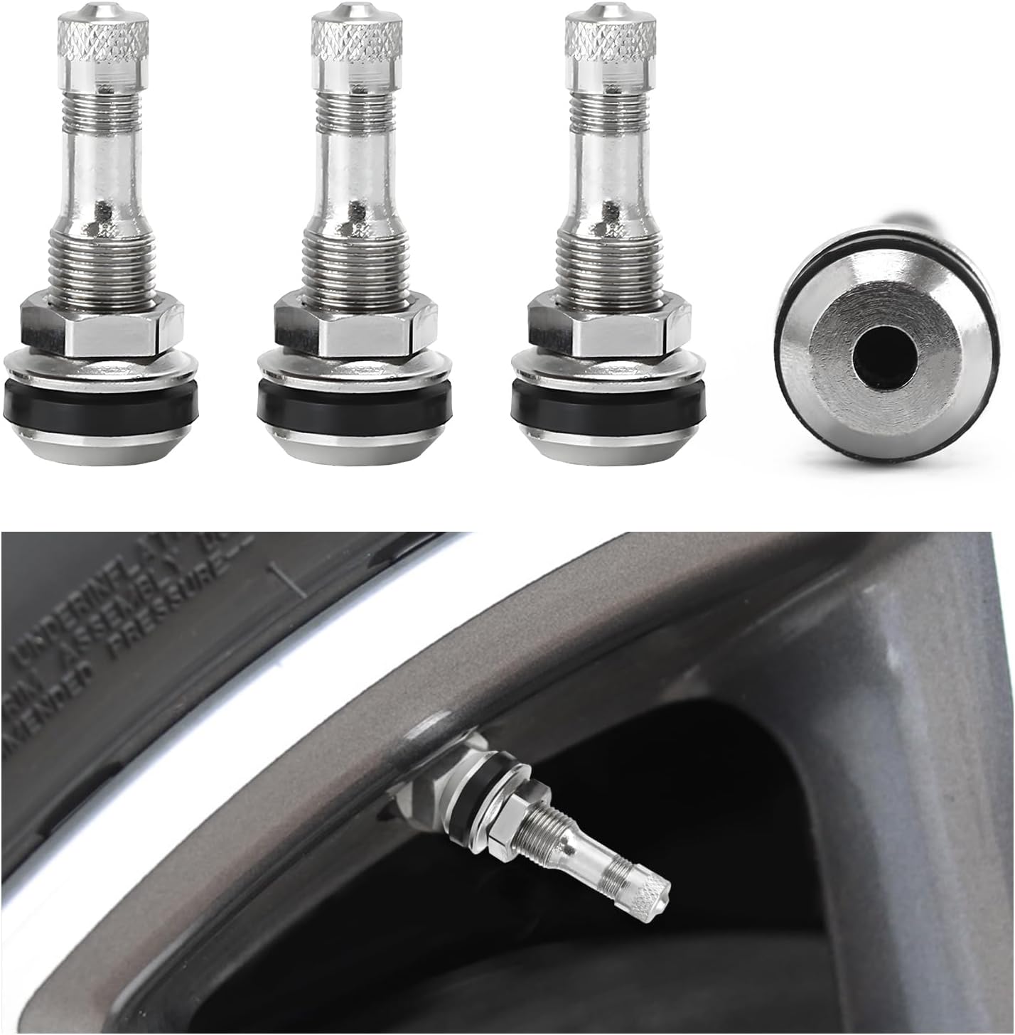 Amazon.com: Yourkar 4 PCS TR416 Metal Valve Stems, Tire Valve Stems ...