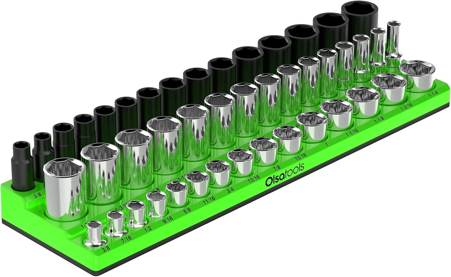 Amazon.com: Olsa Tools Chrome and Impact Socket Set with Magnetic ...