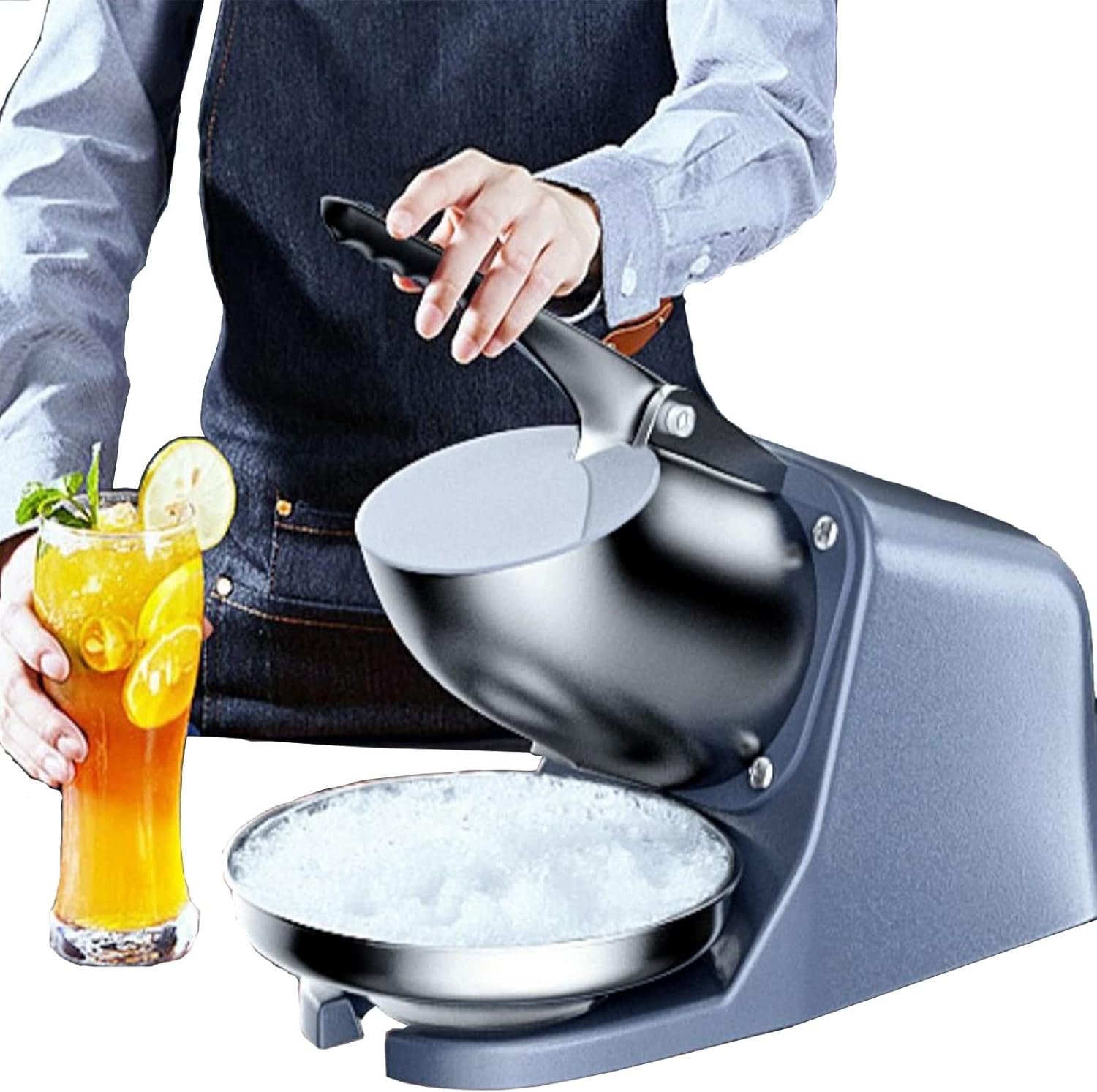 Amazon.com: Electric Ice Crusher 220v Machine with Stainless Steel Bowl ...