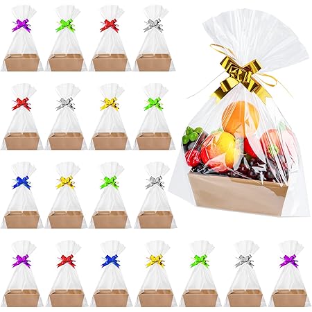 Amazon.com - 30 Pieces 10 x 8 Inch Gift Basket Large Cardboard Basket ...