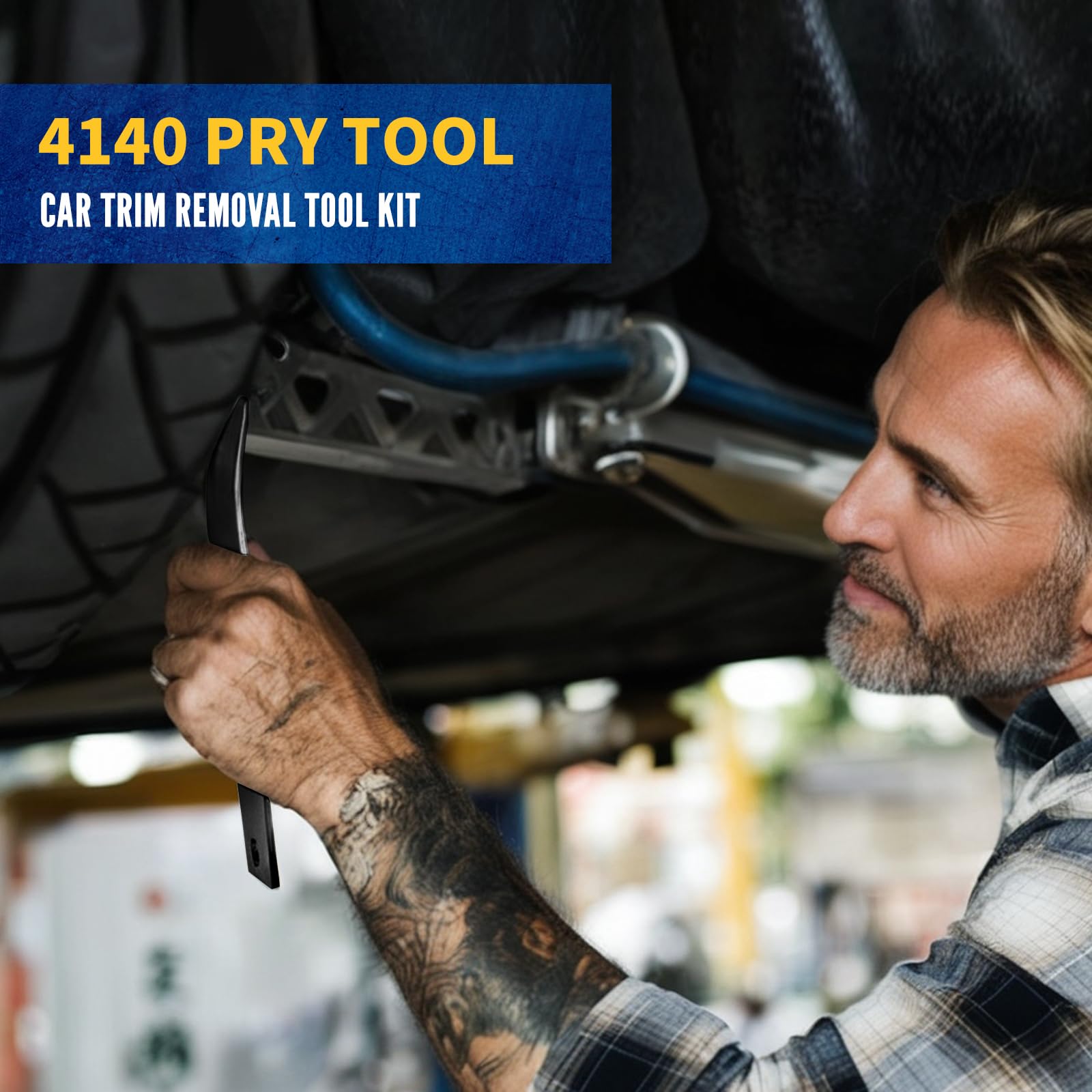 Interior Panel Popper 4140 Steel Trim Removal Tool - Auto Pry Bar For ...