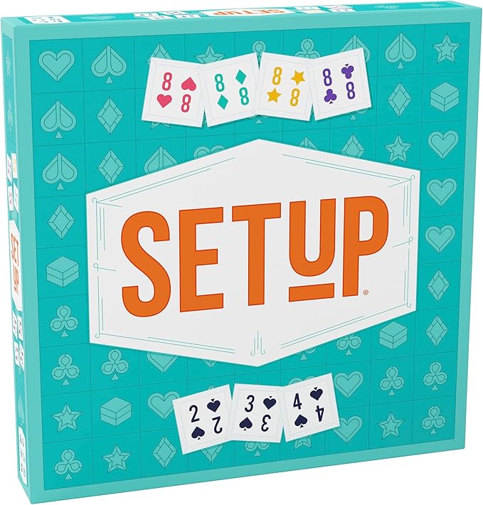 Amazon.com: Setup Board Game | Fun Family Game for Game Night | Rummy ...