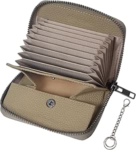 Amazon | [Modiko] カードケース メンズ 本革 カード入れ 大容量 スキミング防止 キーリング付き 最大17枚収納 ボックス型小銭入れ クレジットカードケース ykkファスナー ...