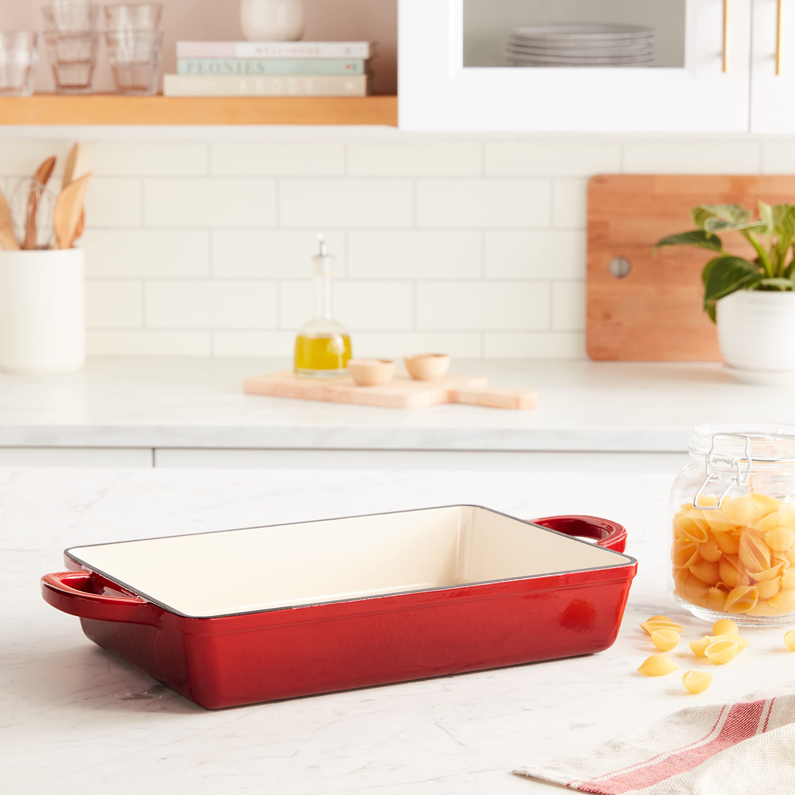 Snapklik.com : Crock Pot Artisan 13 Inch Enameled Cast Iron Lasagna Pan