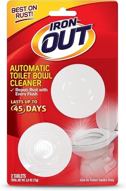 Iron OUT Automatic Toilet Bowl Cleaner Tablets - Rust Remover.