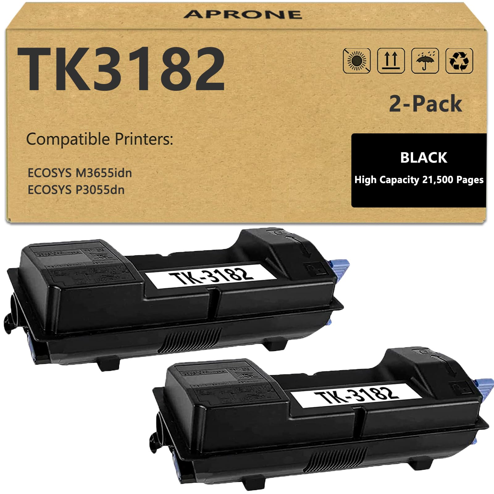 Amazon.com: APRONE TK-3182 TK3182 Toner Cartridge Compatible for ...