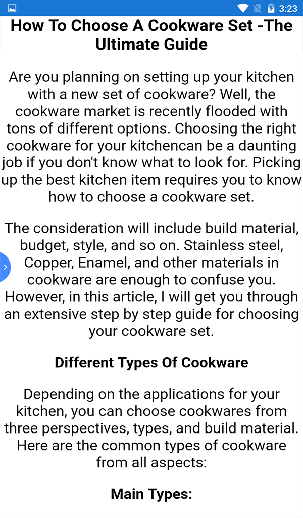 How To Choose A Cookware Set -The Ultimate Guide - App on Amazon Appstore