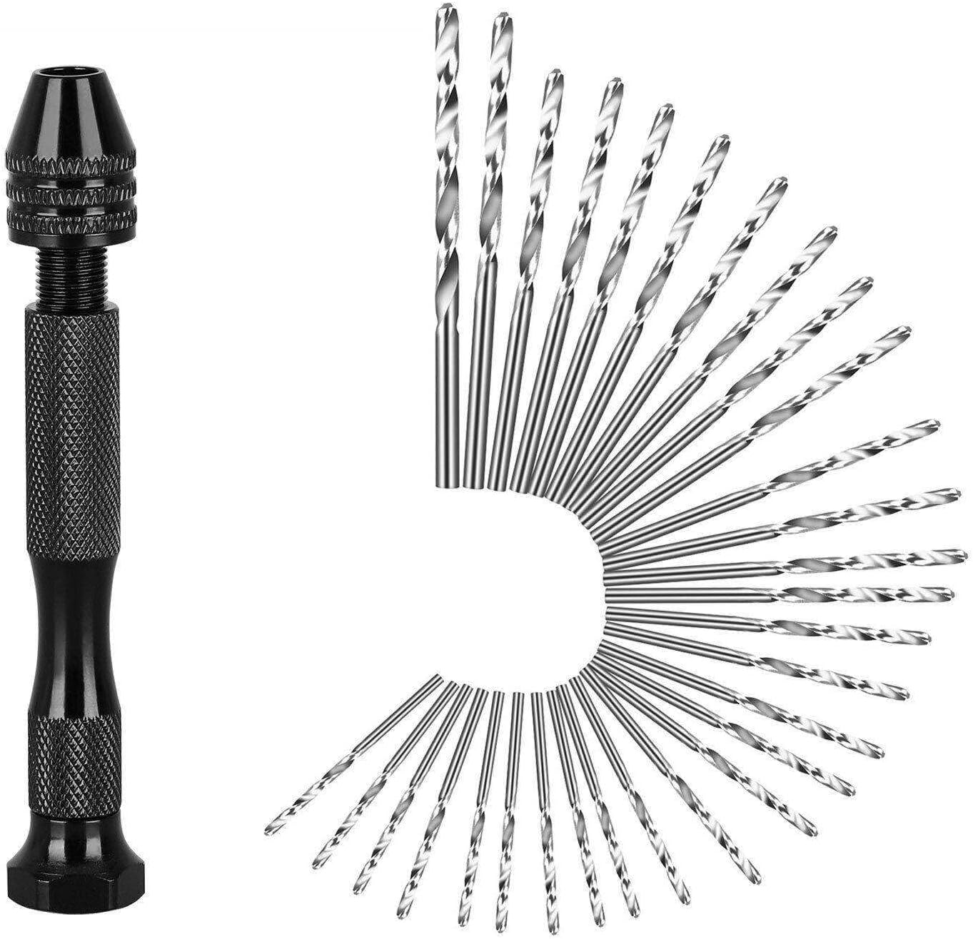 Amazon.com: ESRW 31PCS Precision Pin Vise Hobby Micro Drill Bits Mini ...