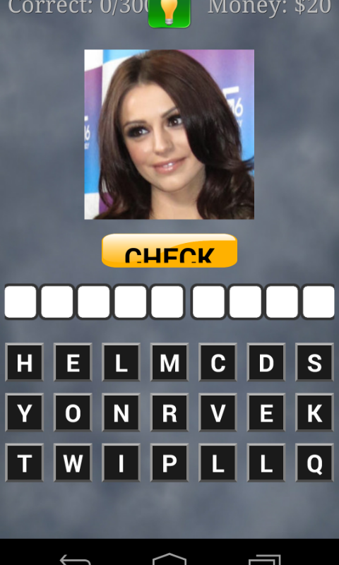 Aplicación Celebrity guessing game en Amazon Appstore
