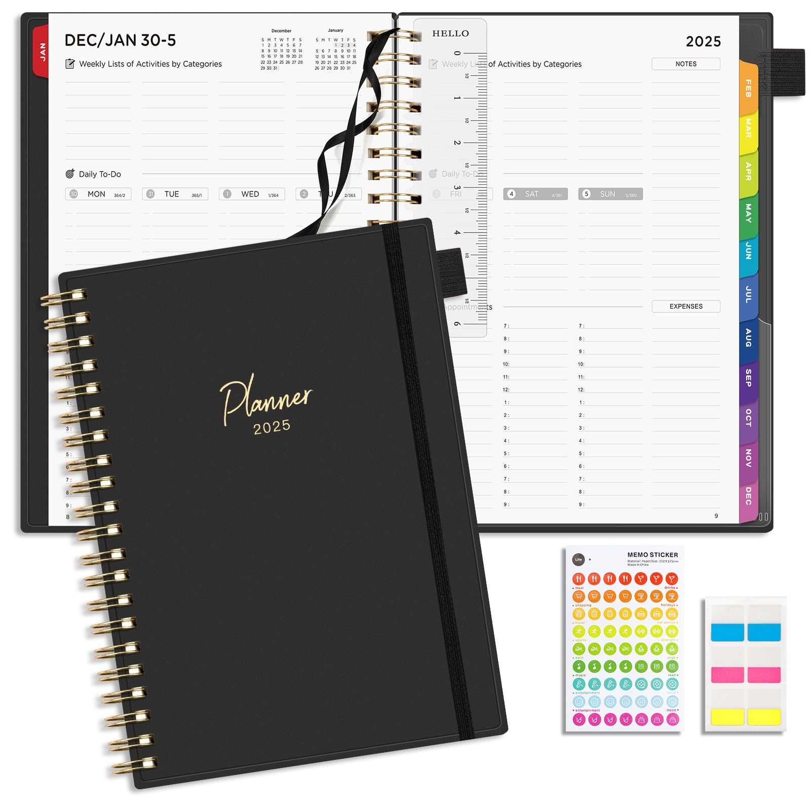 Snapklik.com : 2025 Planner Weekly And Monthly 8.5 X 11, Appointment ...