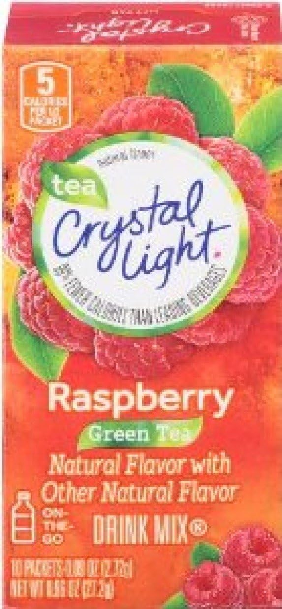 Amazon.com : Crystal Light Raspberry Green Tea (10 On the Go Packets ...