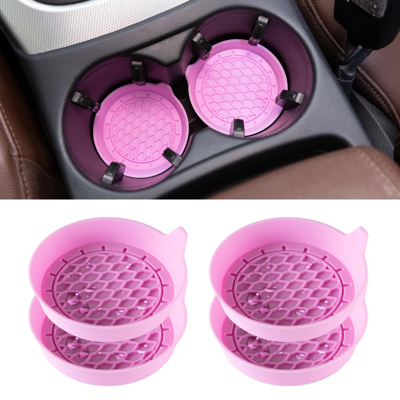 Snapklik.com : Car Coasters For Cup Holder Silicone Car Cup Holder ...