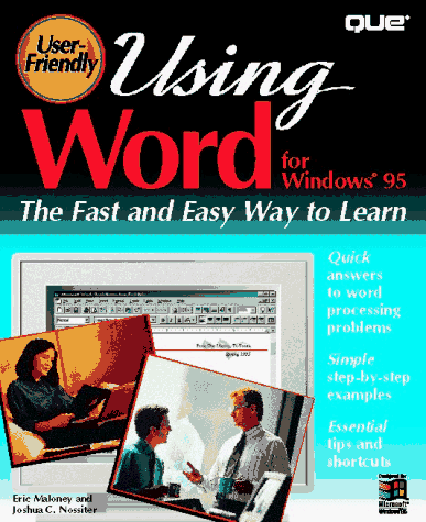 Amazon.com: Using Word for Windows 95: 9780789700858: Maloney, Eric ...