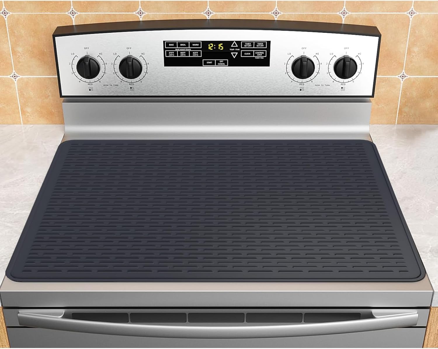 Gachiwar Silicone Hob Stove Top Cover, Glass Top Hob Cover Protector ...