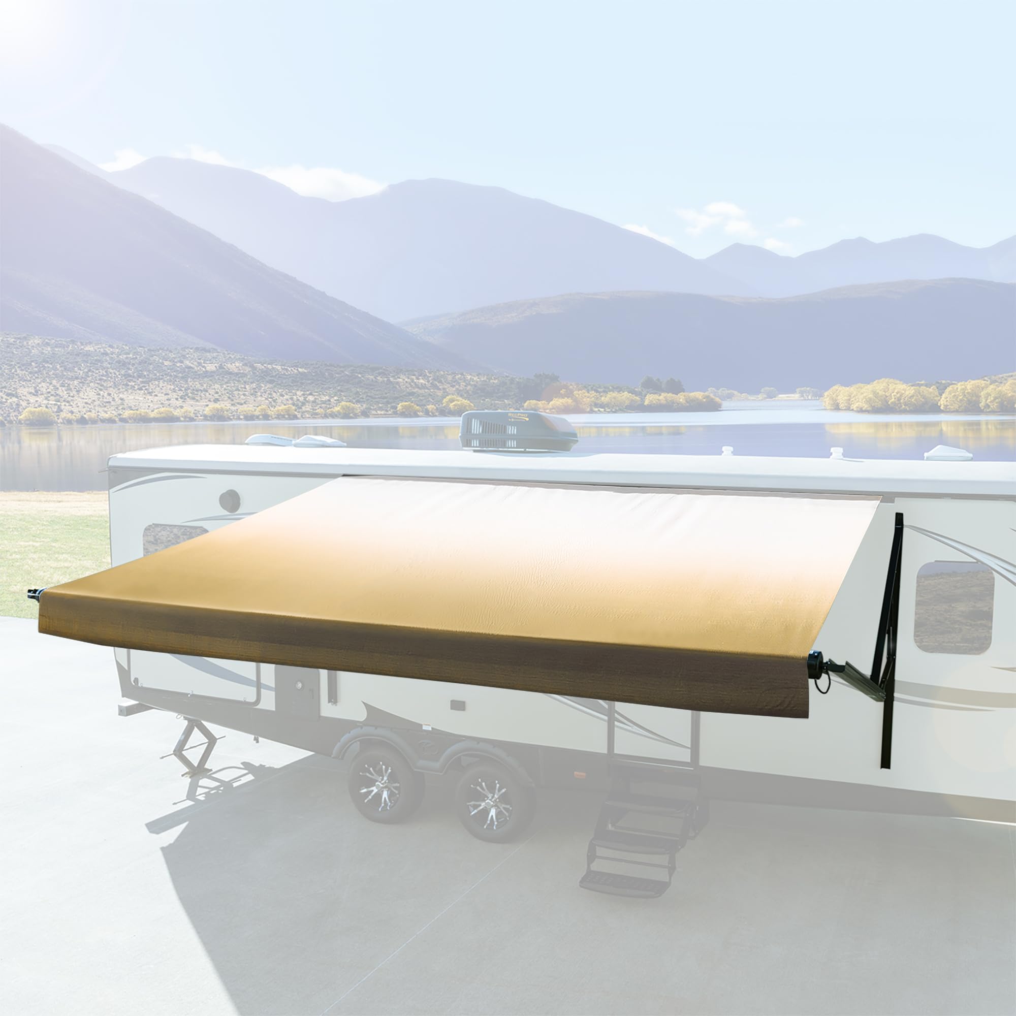 Amazon.com: RecPro RV Awning Fabric Replacement Heavy Duty 16 oz ...