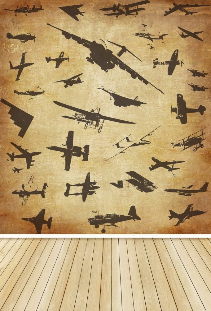 Amazon.com : Laeacco 3x5FT Airplane Model Photo Backdrops Vinyl ...