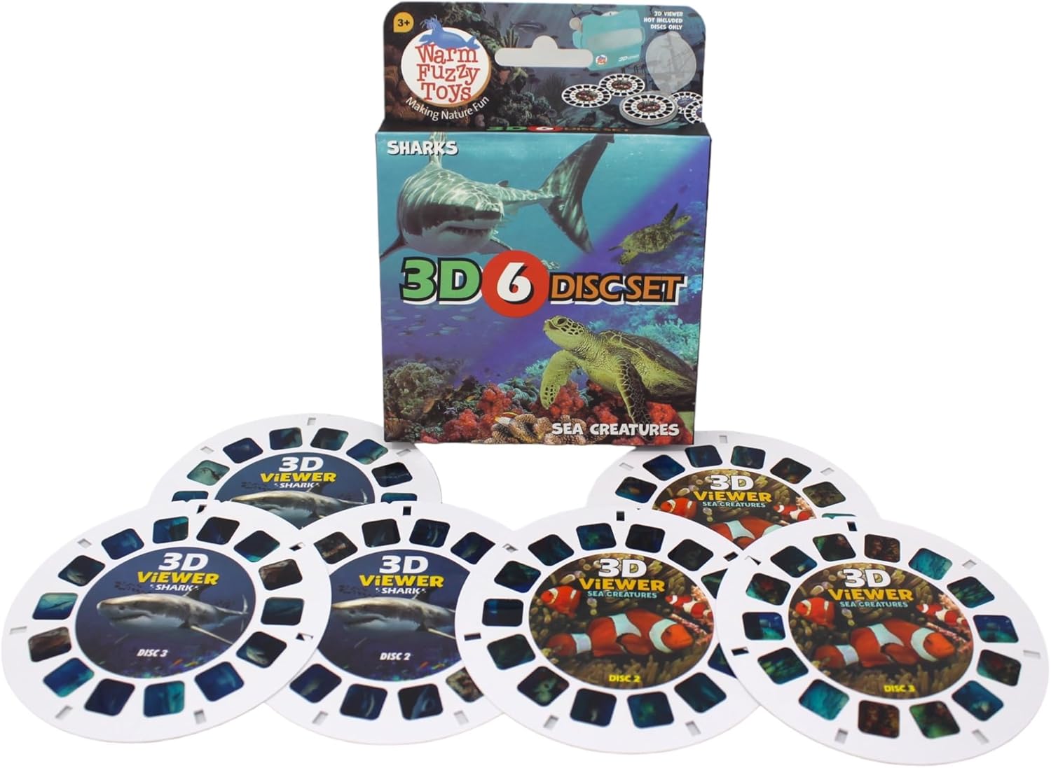 Amazon.com: WARM FUZZY Toys Sea and Shark Reels for Viewfinder ...
