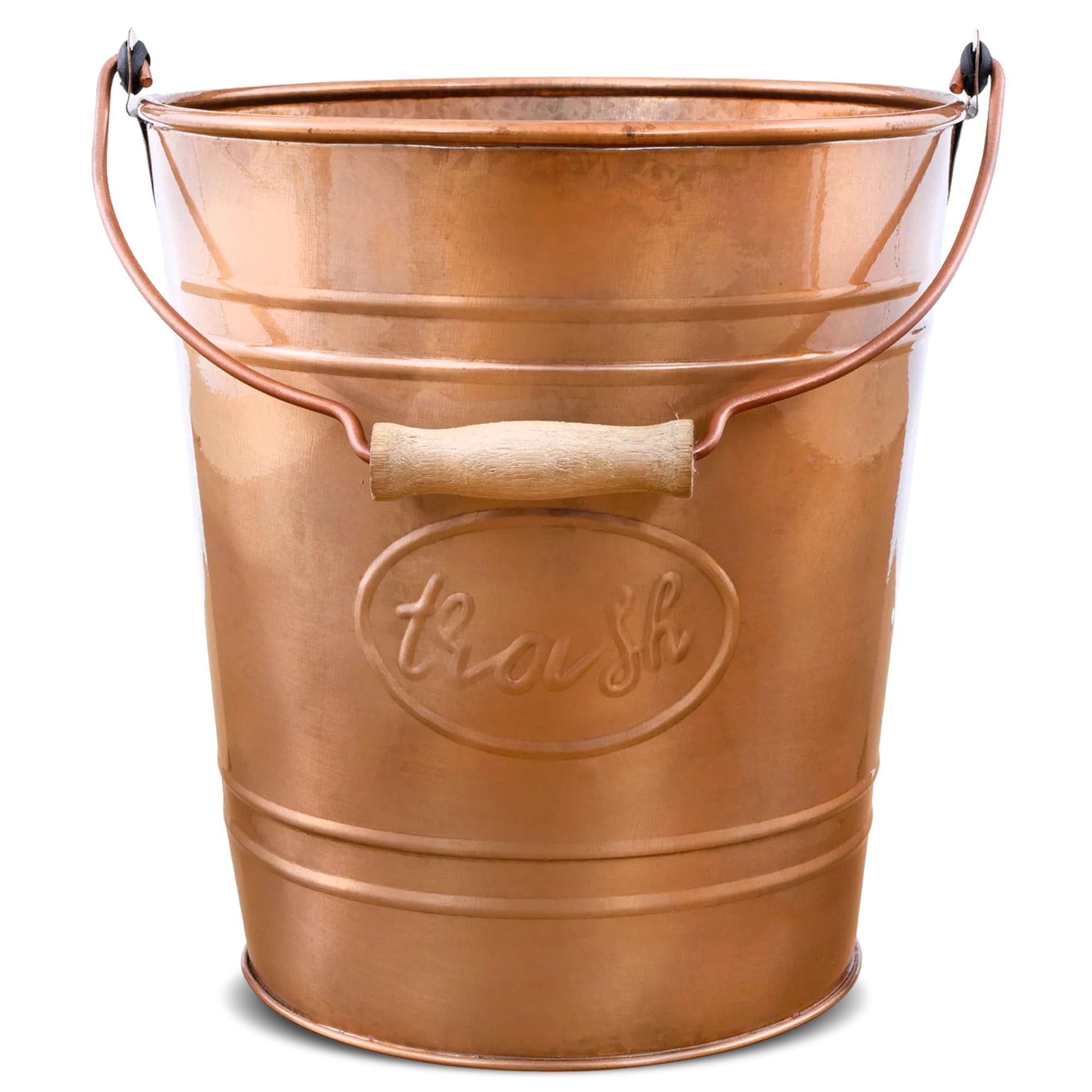 Amazon.com: Autumn Alley Farmhouse Bathroom Trash Can - Copper Trash ...