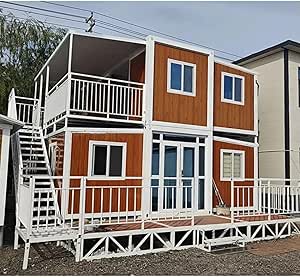 Amazon.com: Casa prefabricada extensible del envase de 2 pisos 20ft ...