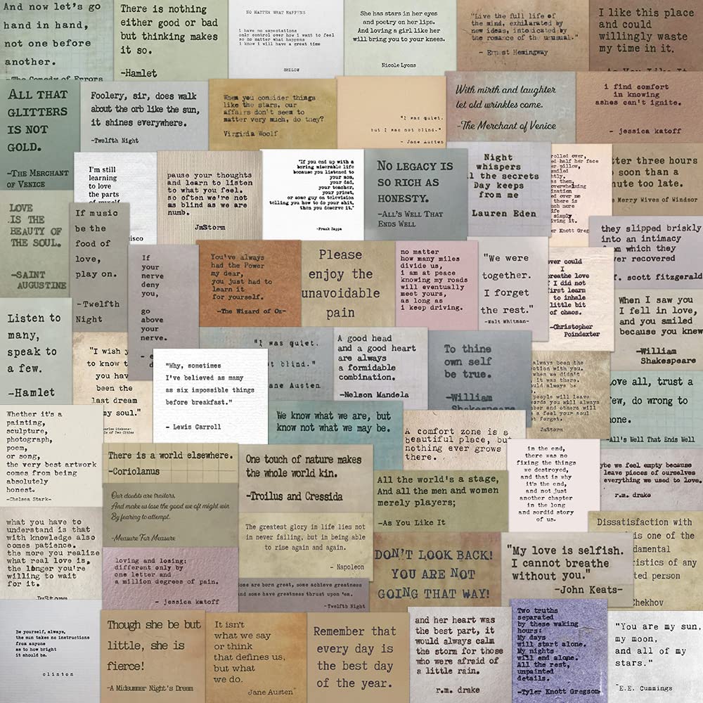 Amazon.com: Yoksas 60Pcs Retro Motivational Quotes Stickers, Vintage ...