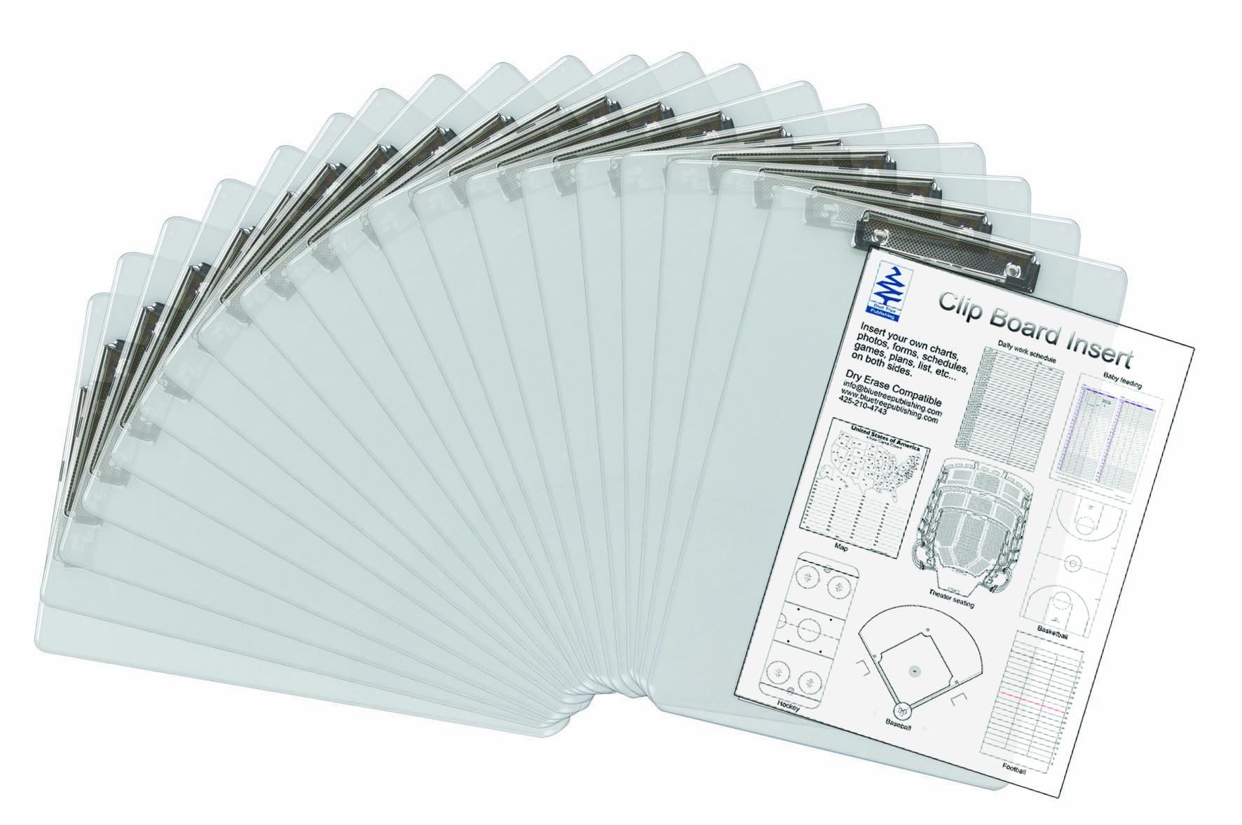 Insert Clipboard See Thru 20 Pack Transparent Insert Documents You ...
