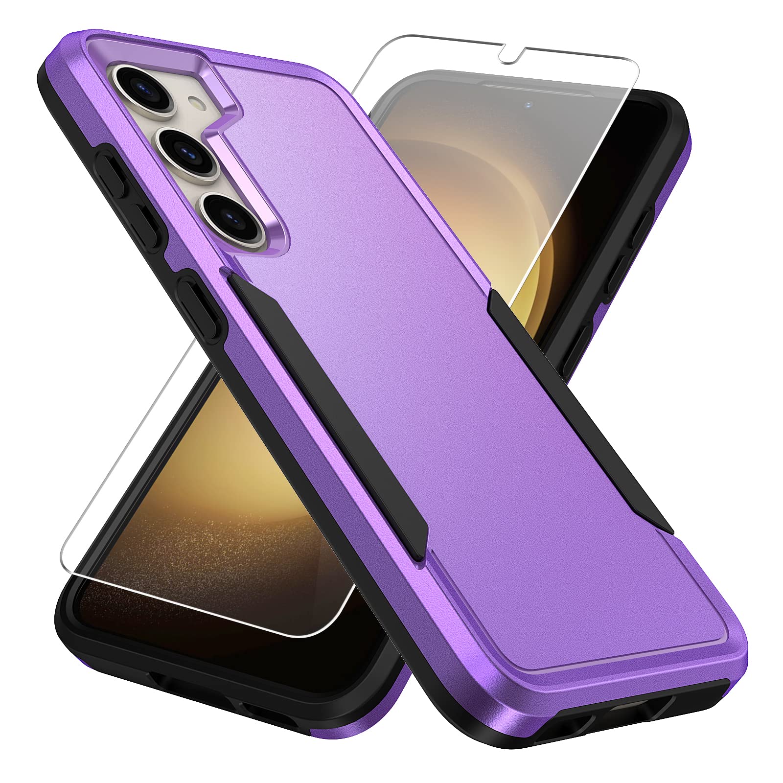 Amazon.com: Warsia for S23 Case,Samsung Galaxy S23 Case with Screen Protector [Military Grade ...