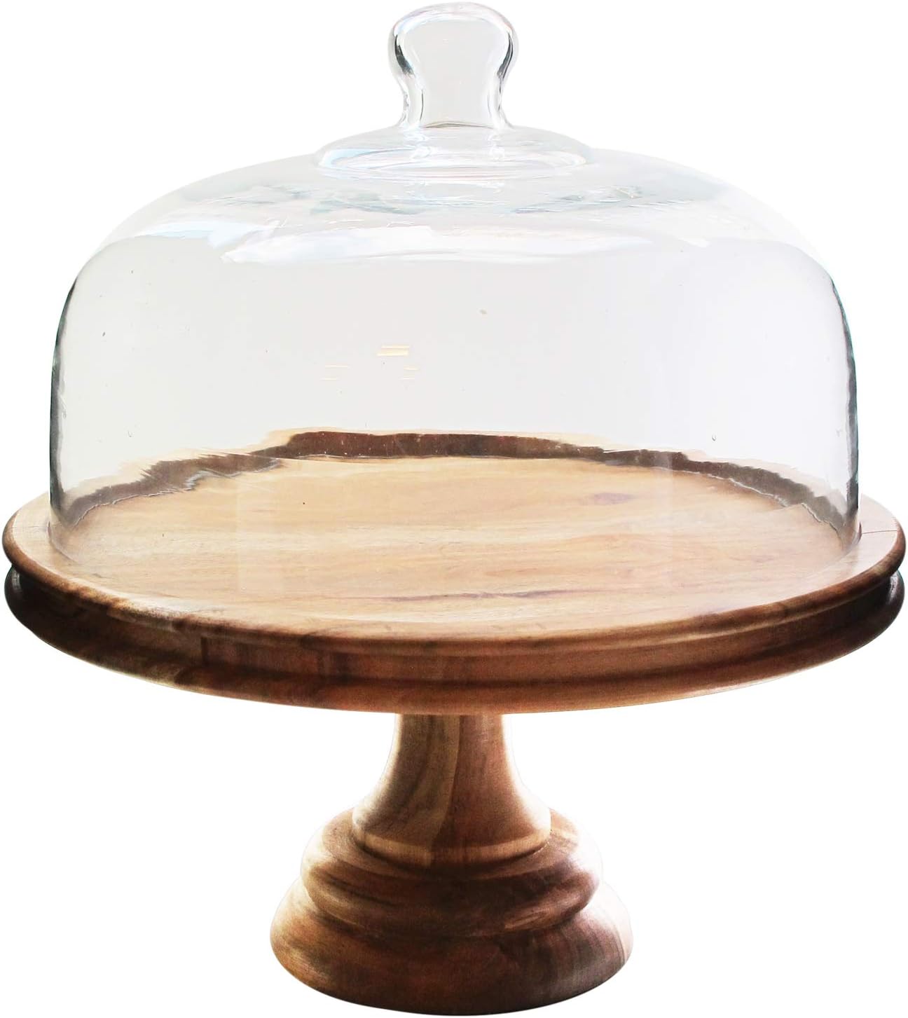 Amazon.com | American Atelier Madera Pedestal Plate with Lid – Domed ...
