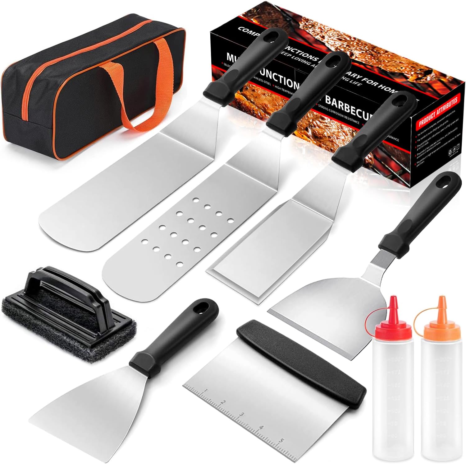 Amazon.com: Blackstone 25 Piece Griddle Tool Kit Gift Set for Outdoor ...