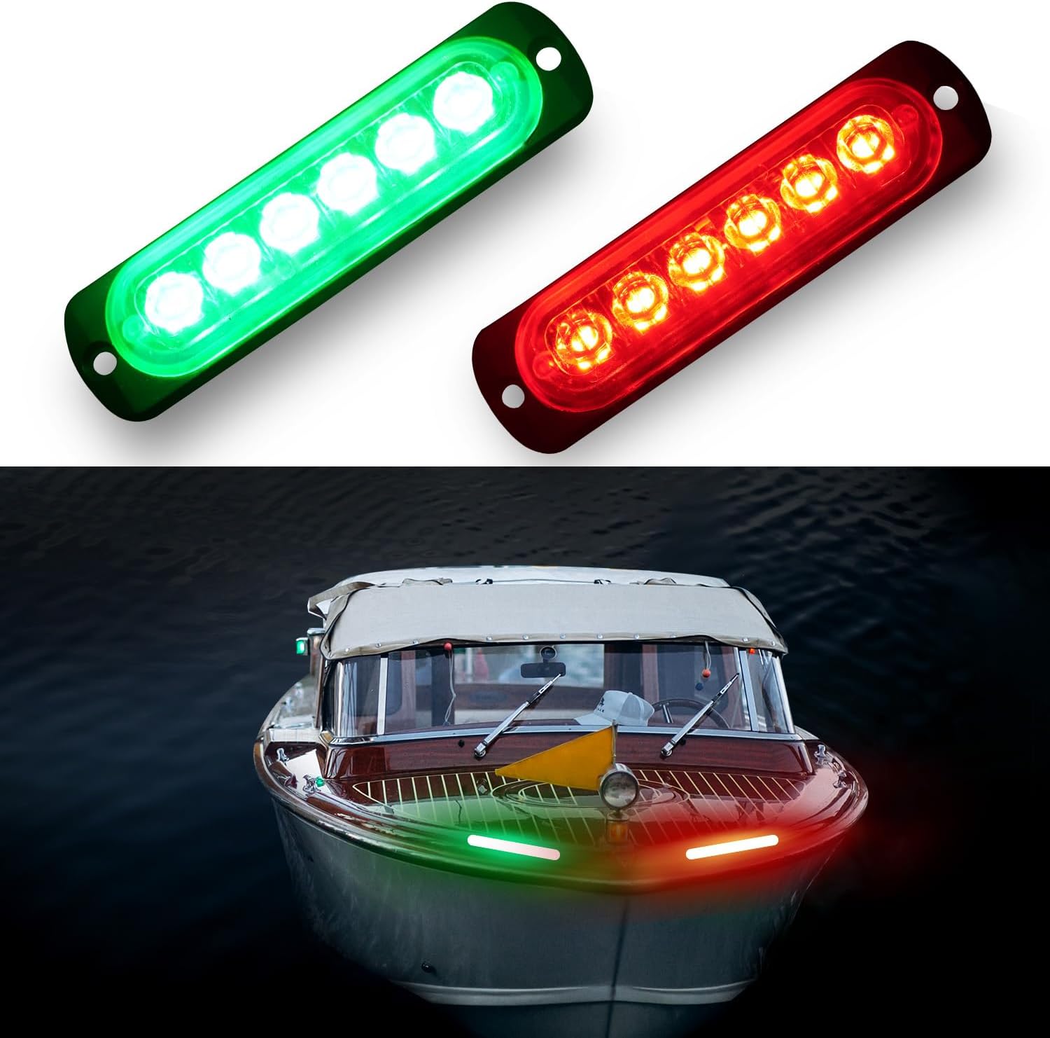 Amazon.com: GZ5CG Boat Navigation Lights LED Bow Lights IP68 Waterproof ...