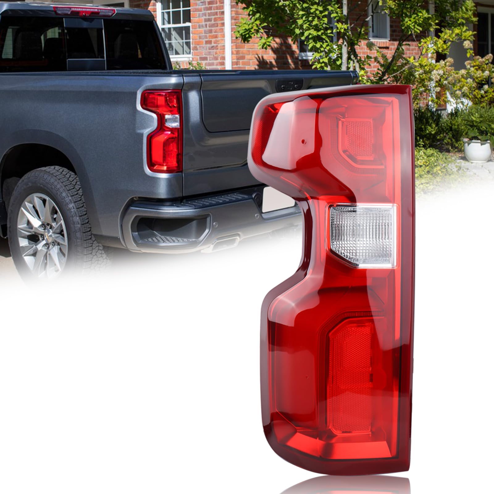 KAMDKI Left Driver Side LED Type Tail Light Rear Lamp Compatible for ...